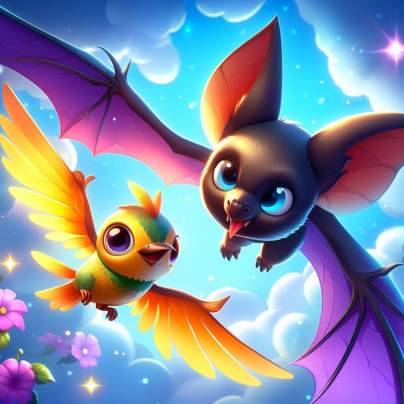 Cuento El murciélago que aprendió a volar - cuentosparatodos.com